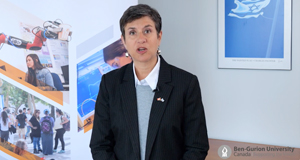 Remarks from Ben-Gurion University Canada's new CEO, Andrea Freedman ...